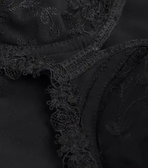 Simone Perele Embroidered Wish Plunge Bra - Black