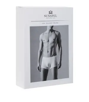 Sunspel Cotton Trunks - White