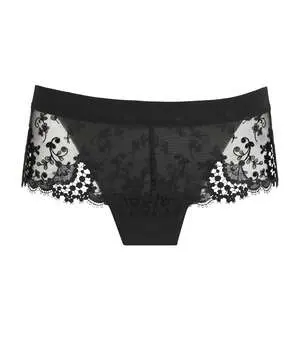 Simone Perele Embroidered Wish Shorty Briefs - Black