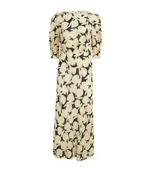 Rixo Pearl Shell Print Lucile Dress