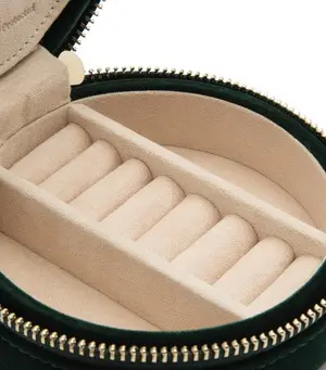 Wolf Zoe Travel Jewellery Case - Green
