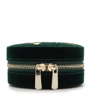 Wolf Zoe Travel Jewellery Case - Green