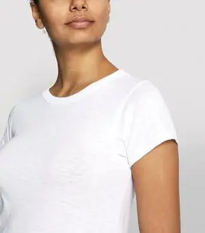 Rag & Bone Bright Round Neck Cotton-jersey T-shirt - White