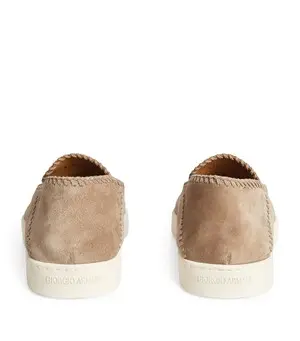 Giorgio Armani Suede Loafers - Beige