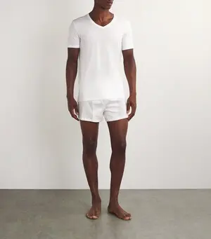 Hanro Cotton Superior V-neck T-shirt