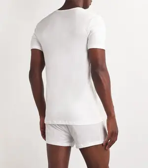 Hanro Cotton Superior V-neck T-shirt