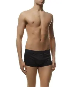 Zimmerli 286 Sea Island Trunks - Black