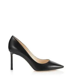 JIMMY CHOO Romy 85 Leather Pumps - Black