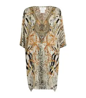 Camilla Silk Gates Of Glory Print Kaftan