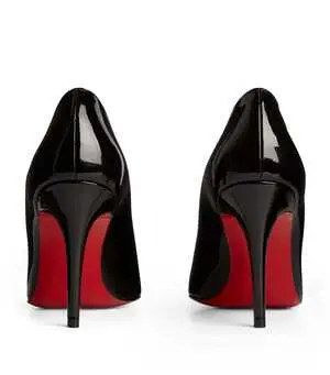 Christian Louboutin Pigalle 85 Patent Pumps - Black | Editorialist