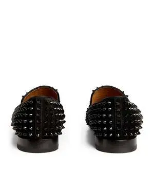 CHRISTIAN LOUBOUTIN Dandelion Spiked Leather Loafers - Black