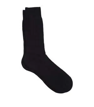 Pantherella Cashmere-blend Waddington Socks - Navy