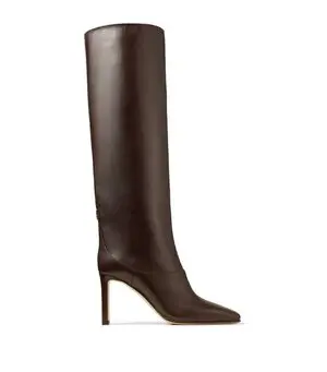 JIMMY CHOO Mahesa 85 Leather Knee-high Boots