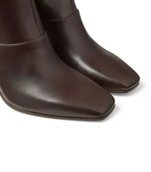 JIMMY CHOO Mahesa 85 Leather Knee-high Boots