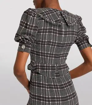 Alessandra Rich Wide Collar Dress