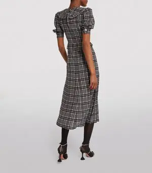 Alessandra Rich Wide Collar Dress