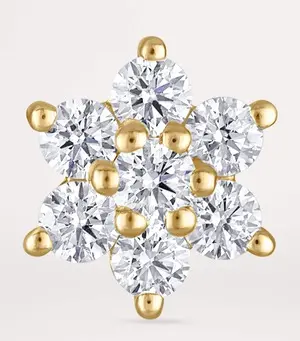 MARIA TASH Flower Diamond Stud Earring - Gold
