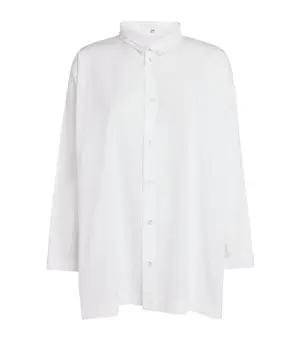 Eskandar A-line Stand-collar Shirt
