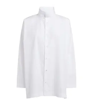 Eskandar A-line Stand-collar Shirt