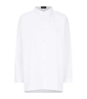 Eskandar A-line Stand-collar Shirt