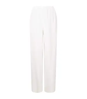 Eskandar Wide-leg Silk Trousers