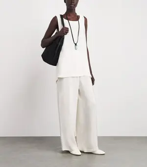 Eskandar Wide-leg Silk Trousers