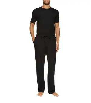 Derek Rose Basel Lounge Trousers - Black