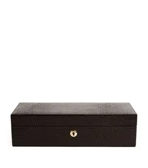 RAPPORT LONDON Leather Brompton 5 Watch Box