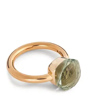 Pomellato Mixed Gold And Prasiolite Nudo Classic Ring - Green