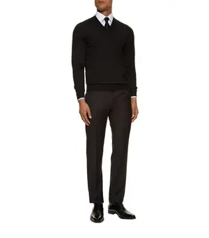 Brioni Tailored Wool Trousers - Black