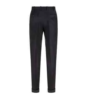 Brioni Wool Tailored Trousers - Blue