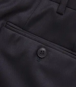 Brioni Wool Tailored Trousers - Blue