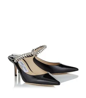JIMMY CHOO Bing 65 Leather Mules - Black
