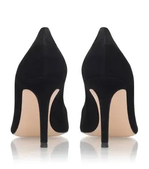 GIANVITO ROSSI 85 Suede Pumps - Black
