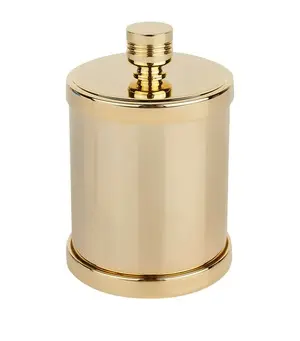 ZODIAC Cylinder -plated Cotton Bud Jar - Gold