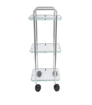ZODIAC Square Chrome Trolley - Silver