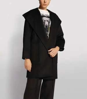 Max Mara Rialto Hooded Coat - Black