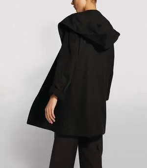 Max Mara Rialto Hooded Coat - Black