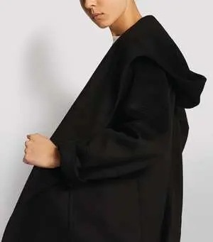 Max Mara Rialto Hooded Coat - Black