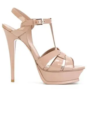 Saint Laurent Patent Tribute Sandals