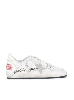 GOLDEN GOOSE Sneaker Ballstar Bianca/rossa