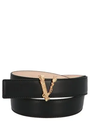 Versace V Logo Belt