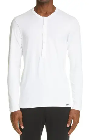 TOM FORD Cotton Knit Henley White