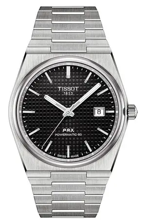 TISSOT Prx Powermatic 80 Bracelet Watch - Black