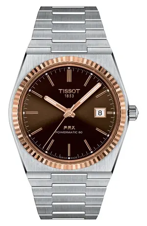TISSOT Tissot PRX Powermatic 80 Bracelet Watch Brown