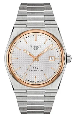 TISSOT Prx Powermatic 80 Bracelet Watch - White