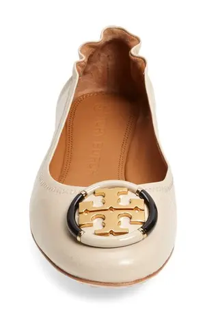 Tory Burch Multi-logo Leather Ballet Flat
