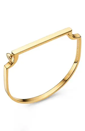 Monica Vinader Signature Thin Bangle Bracelet - Yellow Gold
