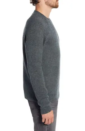 SCHOTT Ribbed Wool Blend Sweater - Sage