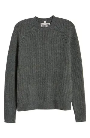 SCHOTT Ribbed Wool Blend Sweater - Sage